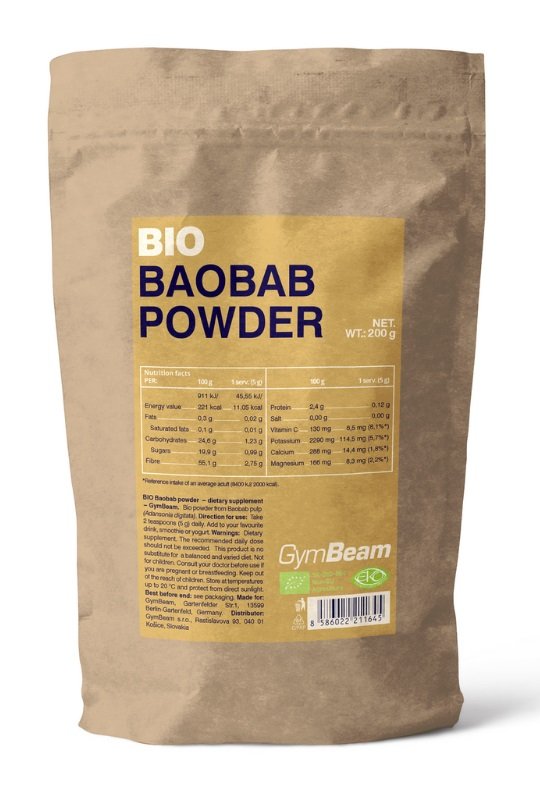 Bio Baobab Powder - GymBeam • Protein.sk